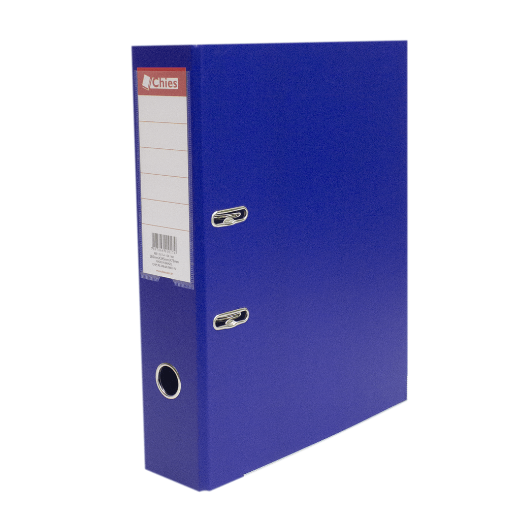 PASTA REGISTRADORA OFICIO LARGA LUXO R.1017-4 AZUL ROYAL